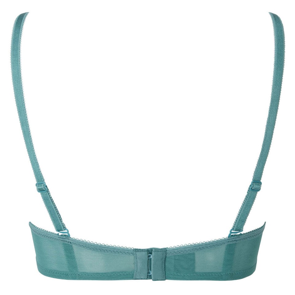 Gossard Glossies Lace Jade Sheer Molded Bra Underwired Non Padded ...