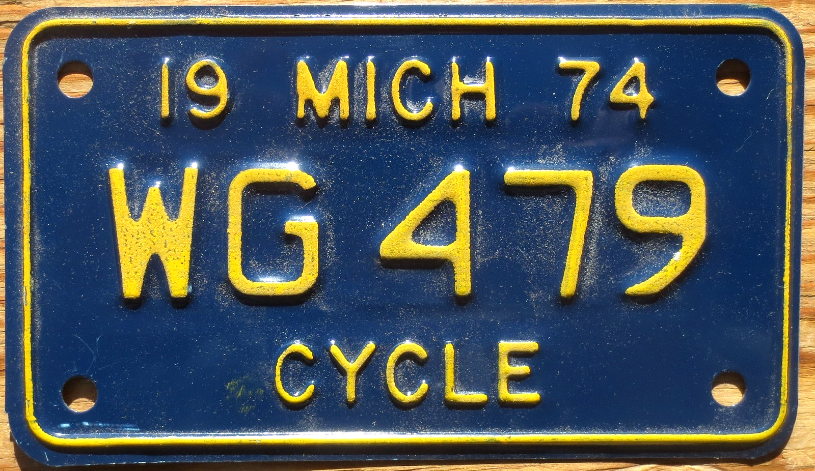 1974 Michigan Motorcycle License Plate Number Tag - $2.99 Start | eBay