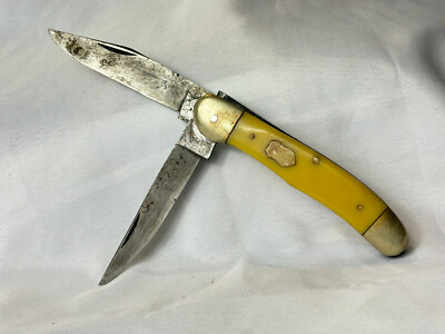 Vtg German Eye Knife Carl Schlieper Eye Brand Two Folding Blade Pocket ...