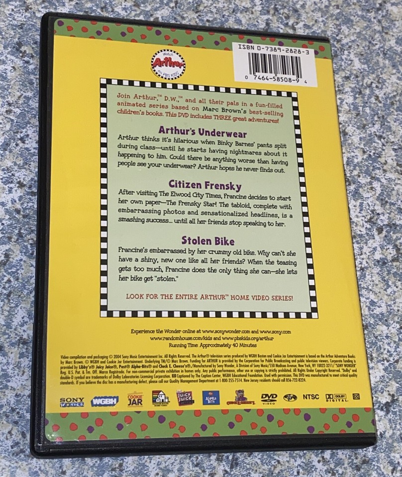 PBS Kids Arthur's Terrible Teasers DVD 74645850894| eBay