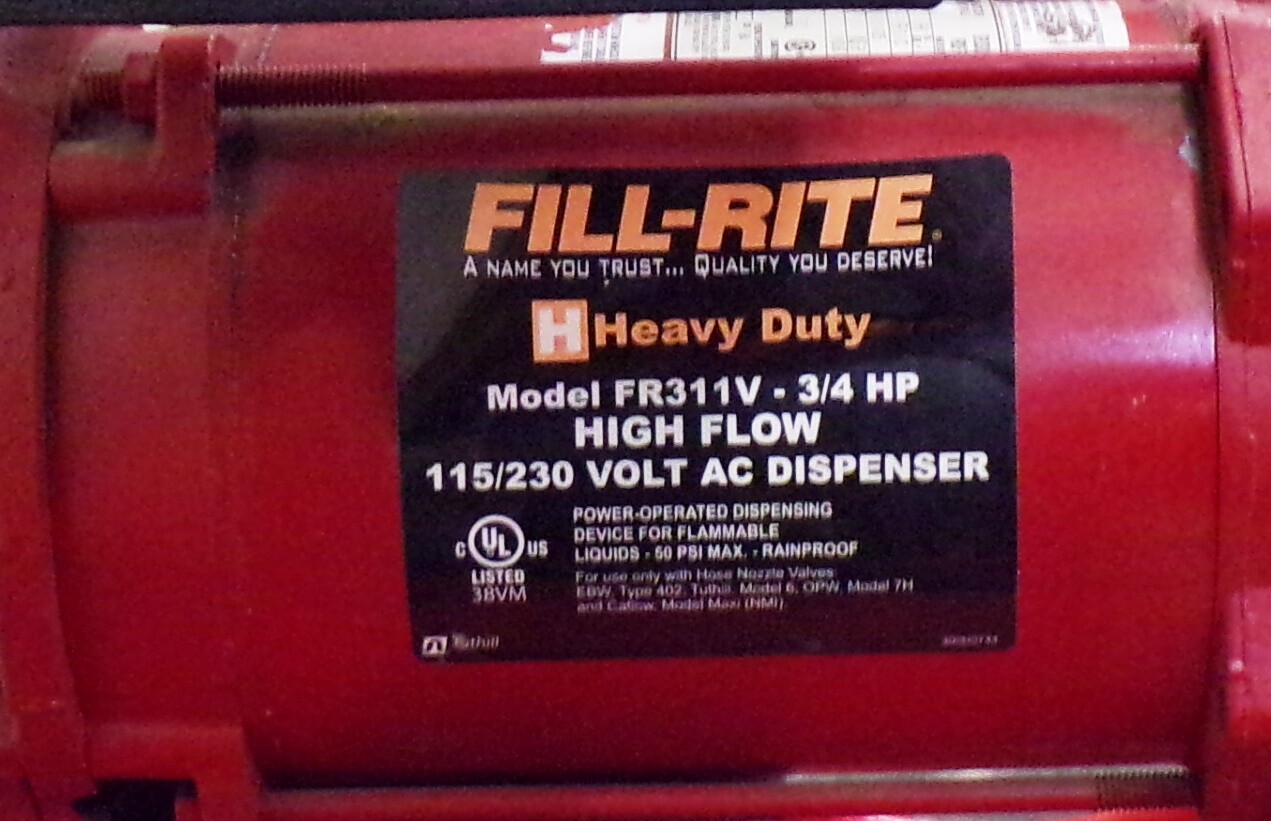 FILL-RITE HIGH FLOW FUEL TRANSFER PUMP WITH METER, FR311V, FILL-RITE ...