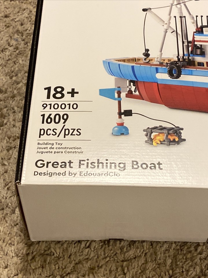 Lego Bricklink Designer Program Great Fishing Boat Brand New Sealed Set ...