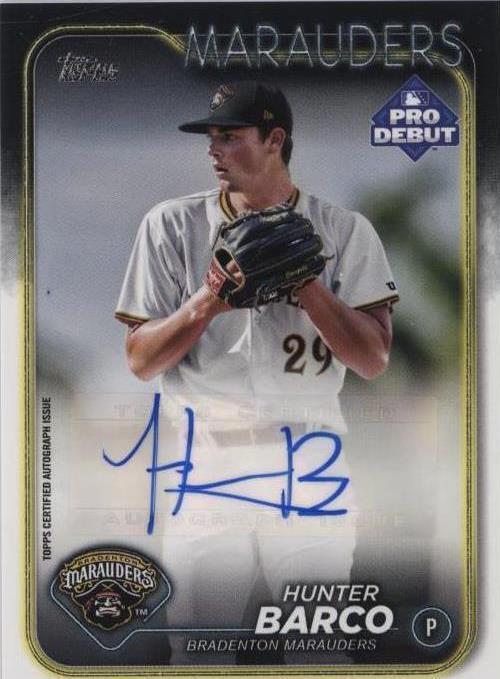 2024 Topps Pro Debut - Hunter Barco #PD-183 Autographs (AU, RC) for ...