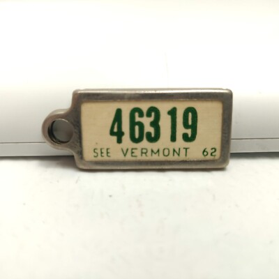 RARE VTG DAV Disabled Veterans Mini License Plate Key Chain Ring ...