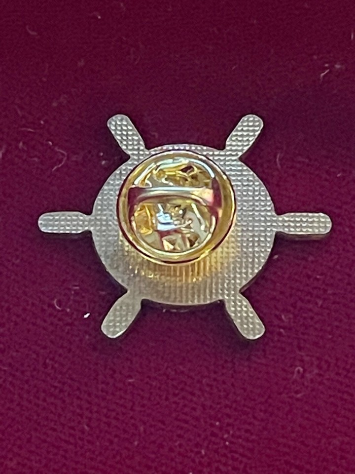 Seafair 98 Seattle WA Skipper Captain Shipwheel Cloisonné Enamel Lapel ...