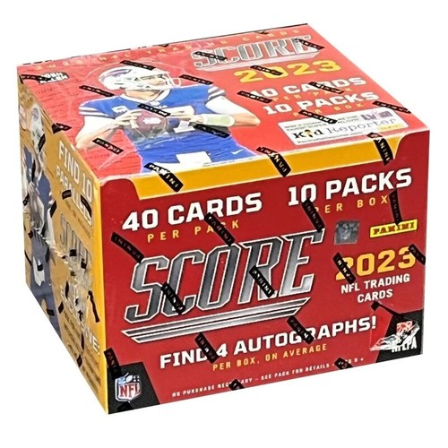 2023 Score Football Hobby Box - 4 Autographs, 400 Cards, 10 Packs | eBay