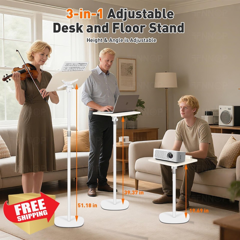 TNNOP Floor Standing Book Stand, Adjustable Height Reading Podium | eBay UK