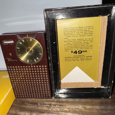 Regency model TR1 transistor pocket radio with box | eBay