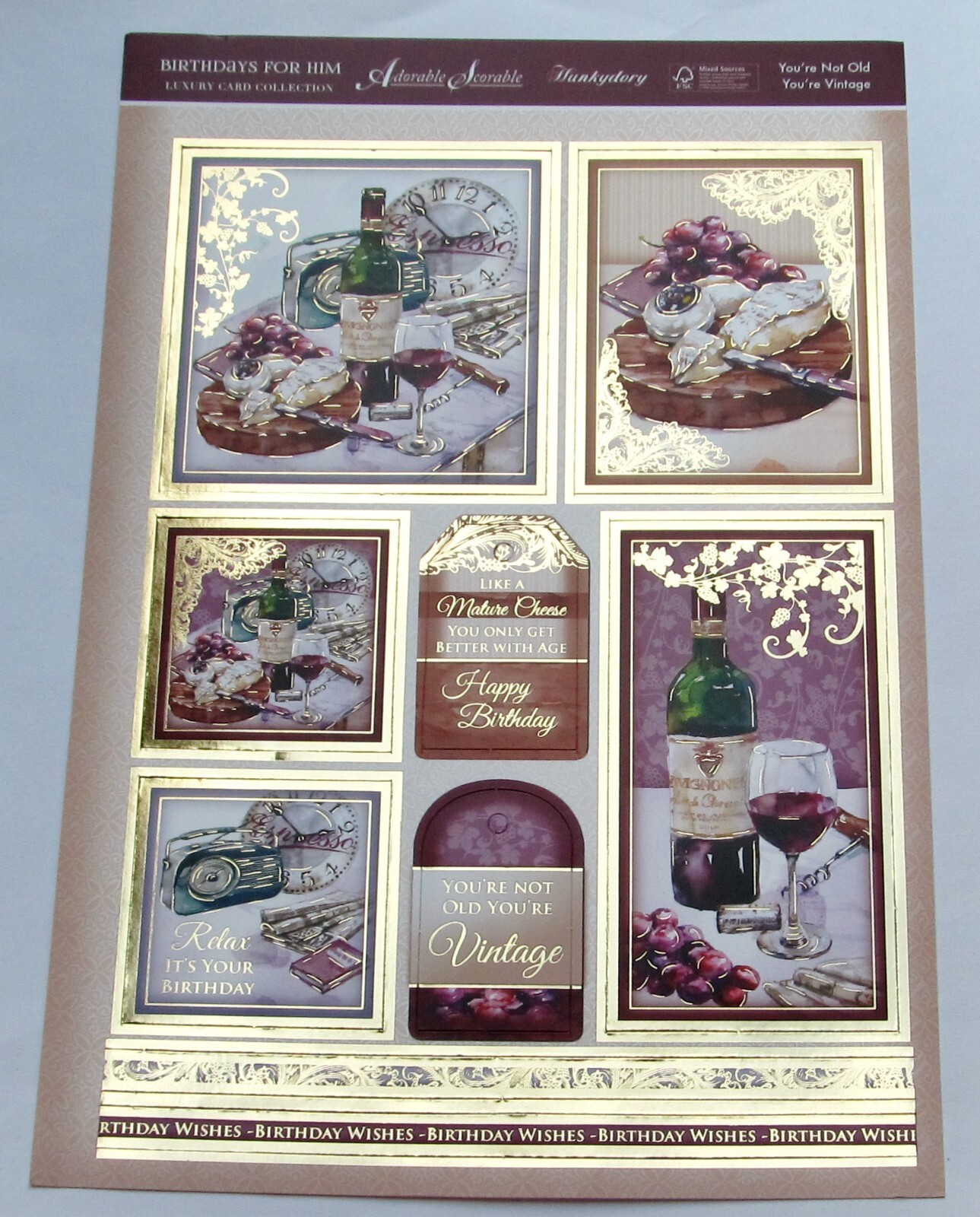 Hunkydory MALE Themed Decoupage & Card Toppers Pick n Mix Part 1 ED | eBay