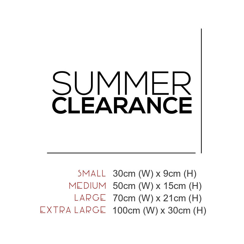 SUMMER CLEARANCE Shop Window Sticker Stock Sale Retail Display Sign ...