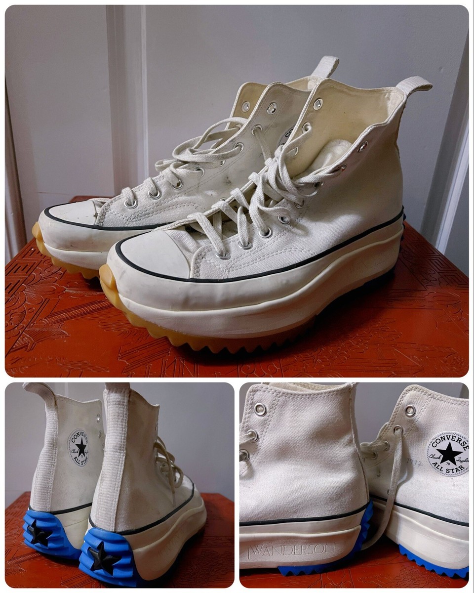JW Anderson Converse Run Star Hike White High Top Sneakers JW Anderson Converse Run Star Hike White High Top Sneakers