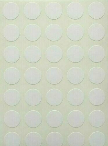 245 Small White Round Sticky Dots 13mm Circles Self Adhesive Stickers ...