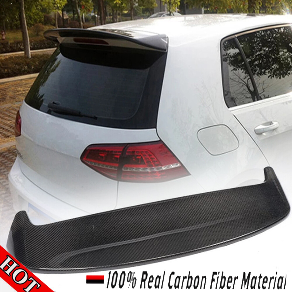 Real Carbon Fiber Fit VW GOLF 7 VII MK7 GTI R 14-17 Rear Roof Trunk ...