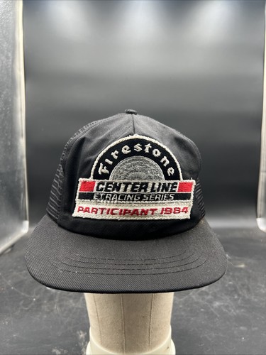 Vtg Firestone Center Line ET Racing Series 1985 Participant Snapback ...