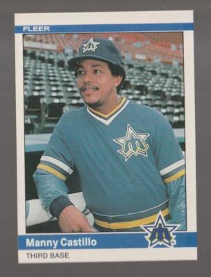 1984 Fleer Manny Castillo Seattle Mariners #607 Near Mint or Better | eBay