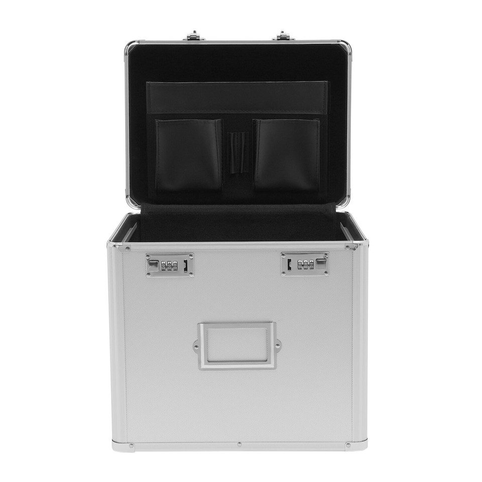 Documents Storage Box Organizer Lock Home Travel Papers Office File ...