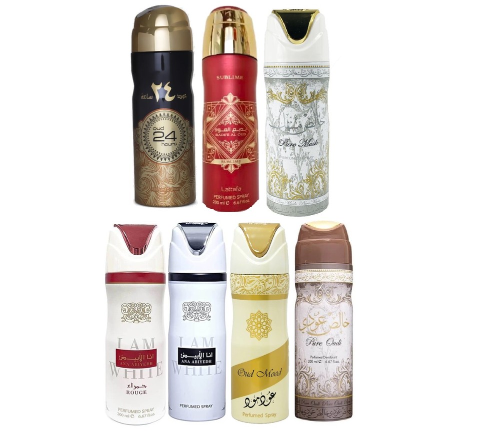 Arabian Perfumed Body Spray Bundle (3 x 200ml) Luxury, Long Lasting ...
