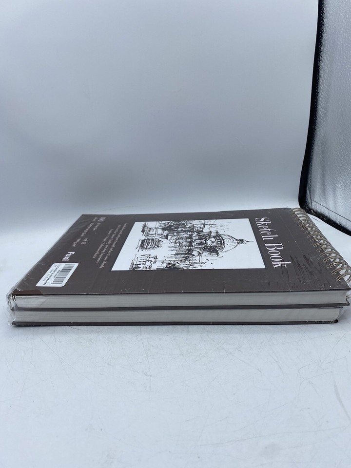 Set of 2 9 X 12 Inches Sketch Book, Top Spiral Bound Sketch Pad, 100 ...