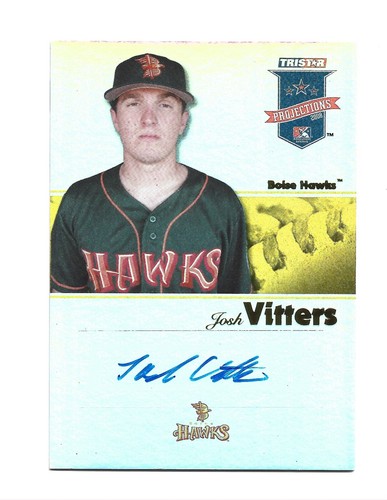 Josh Vitters AUTOGRAPH /25 Chicago Cubs 2008 TRISTAR AUTO Boise Hawks ...