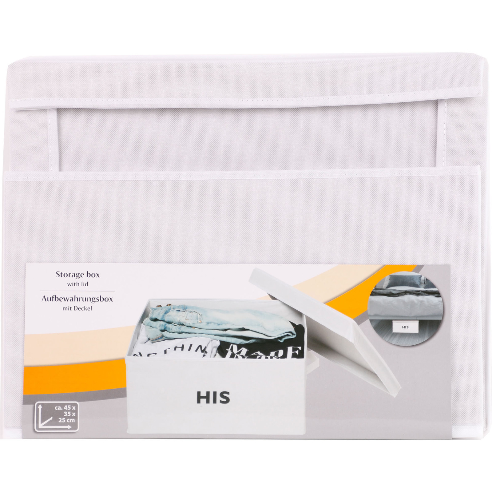 Aufbewahrungsbox HIS & HERS mit Deckel 45x35x25 cm | eBay.de