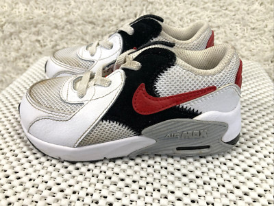 Nike Air Max Excee Shoes Size 8C Toddler Baby CD6893-105 White Red ...
