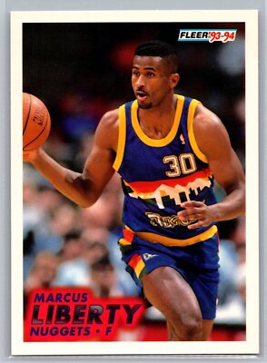 Marcus Liberty 1993-94 Fleer BASKETBALL #52 Denver Nuggets | eBay