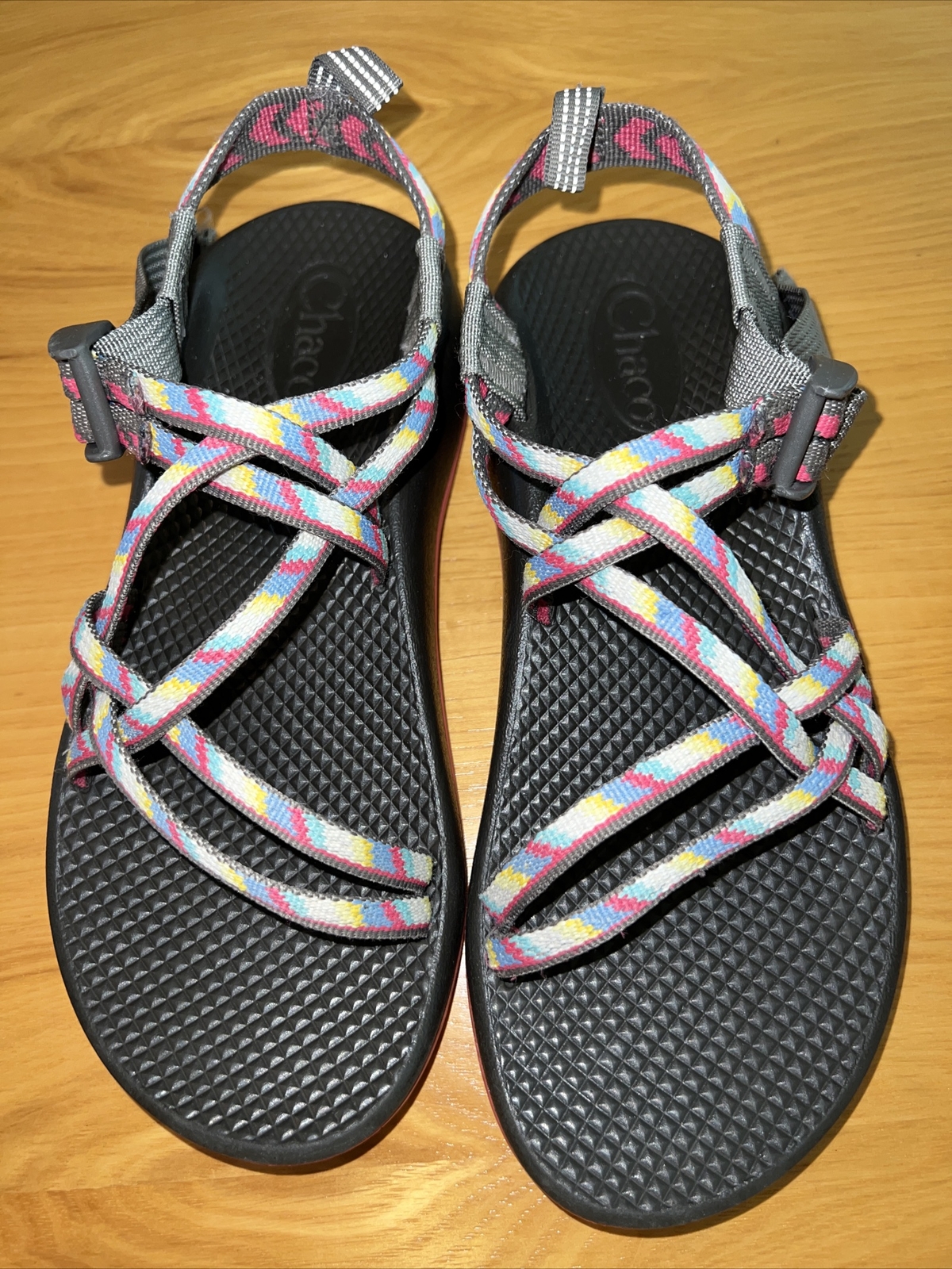 Chacos Z/Cloud ZX1 Women's Sz 5 Multi Color 4 Strap Sandals Outdoor ...