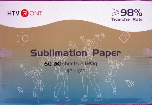 60 Sheets (3 x 20 packs) 120g HTVRONT Sublimation Paper 11x17 Inch Free ...