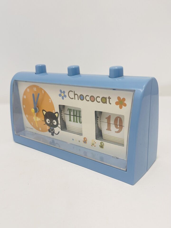 Vintage Sanrio Chococat Flip Calendar & Alarm Clock Blue - 1996 | eBay