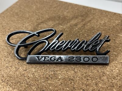 1971-1972 CHEVROLET VEGA 2300 REAR TRUNK LID EMBLEM BADGE SYMBOL LOGO ...