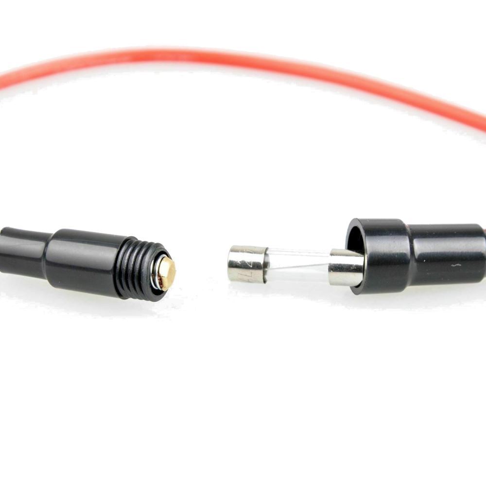 Inline Fuse Holder Screw Type Glass Fuse Holder 5x20mm Splash Proof AGC ...