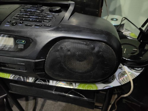 Panasonic RX-DT55 Portable Stereo CD Radio Twin Cassette boombox ...