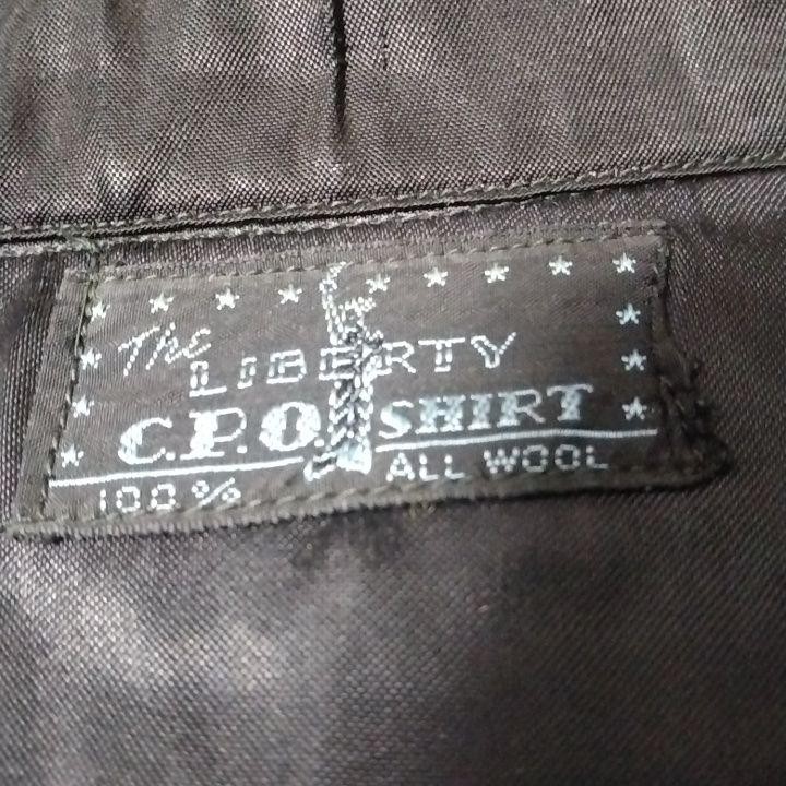 1930s-40s US Navy CPO Wool Shirt Pullover Dark Navy Anchor Buttons L ...