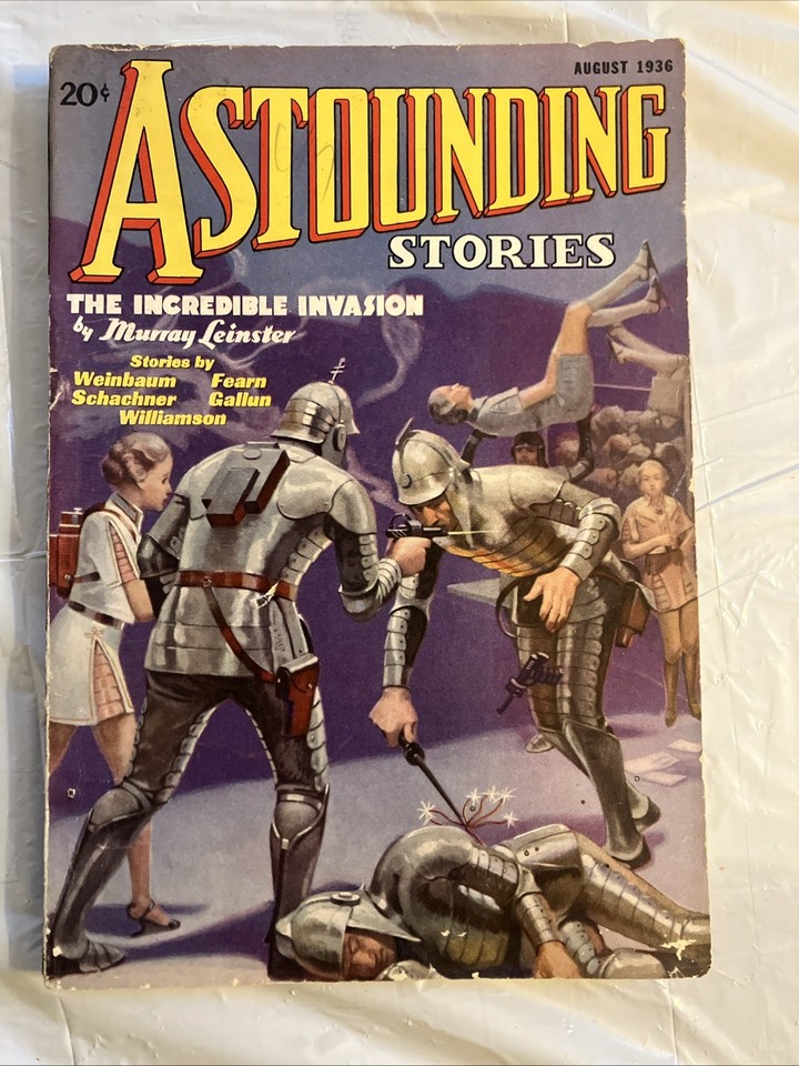 (5) Astounding Stories (1936 Jan/July/Aug/Nov/Dec) Howard V Brown ...