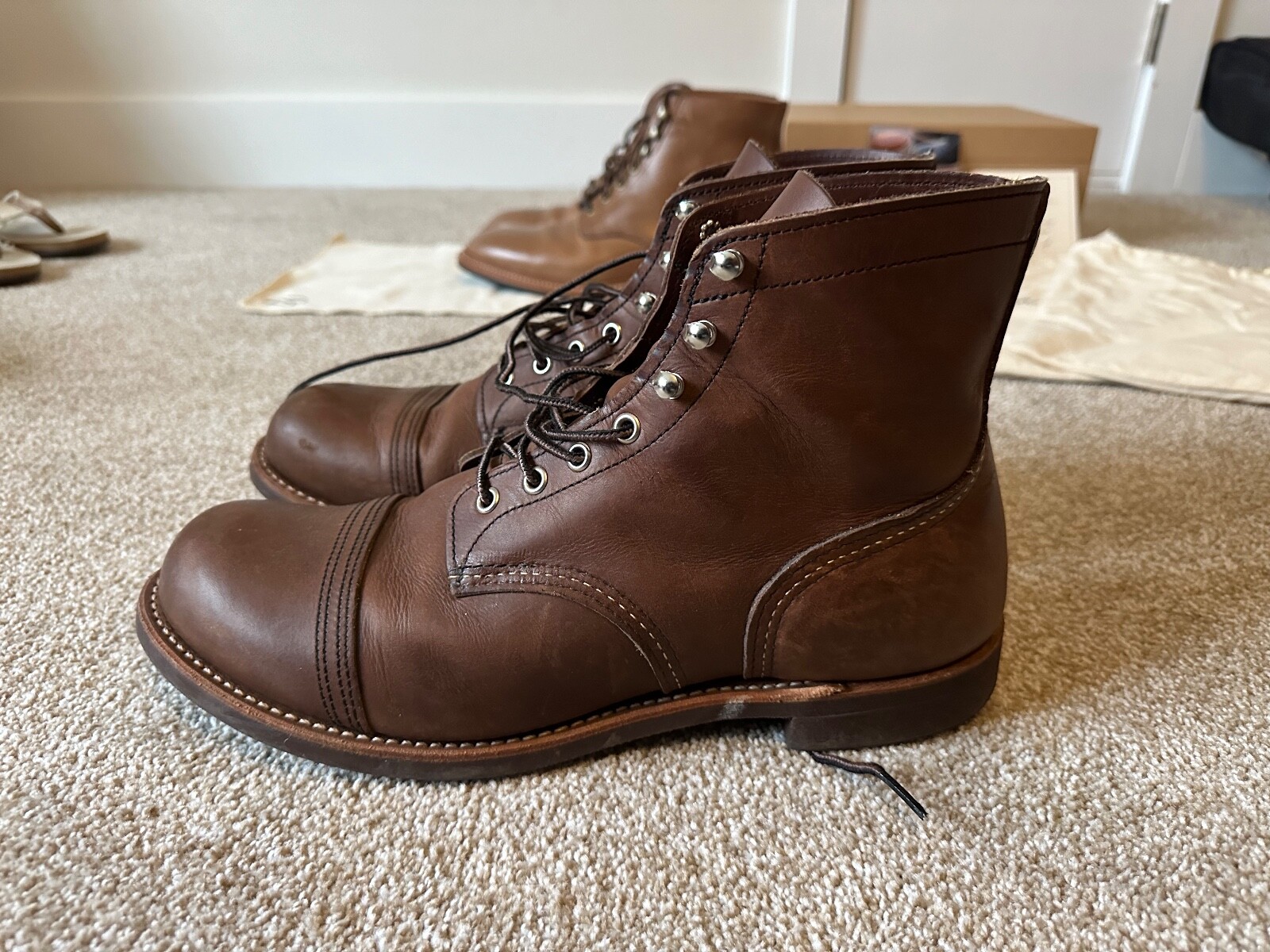 Red Wing Heritage Iron Ranger Amber Harness Brown Lea… - Gem