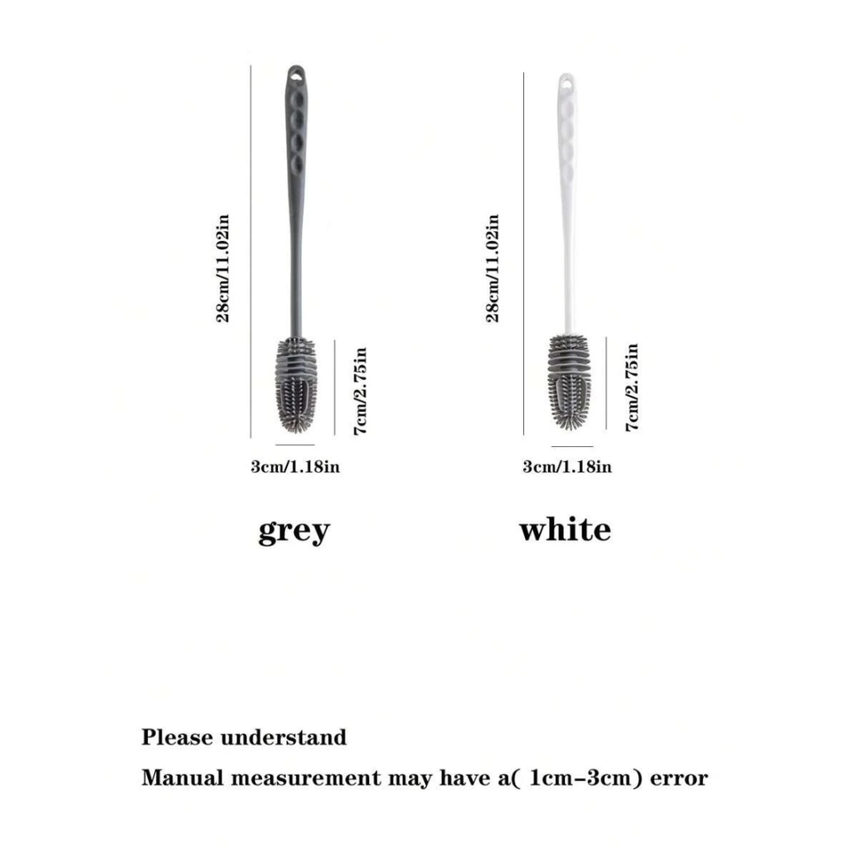 1Pc Bottle Scrubbing Washing Brush Silicone Long Handle Cup Cleaning ...