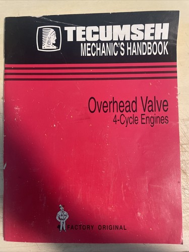 Tecumseh Technician's Handbook 4-cycle Overhead Valve Engines 740043 | eBay
