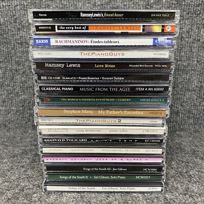 Lot Of 17 CDs Of Piano Music Compact Discs With A Variety Of Performers ...