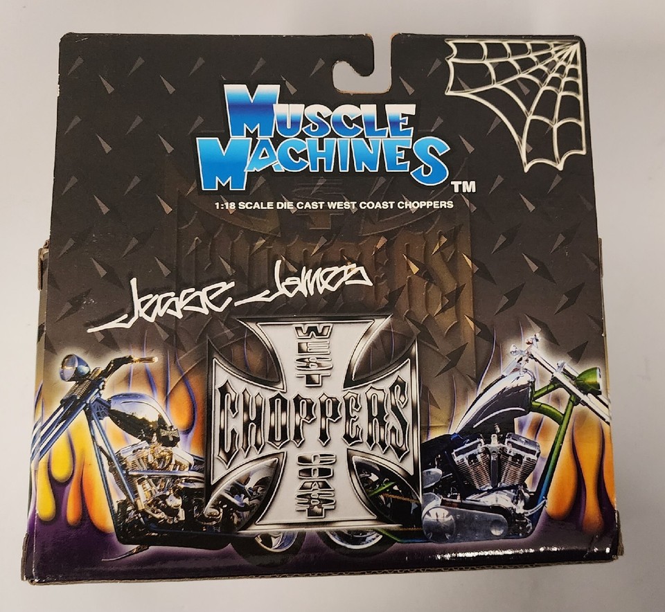 Muscle Machines Die-Cast Model Bike Jesse James CFL Rigid West Coast ...