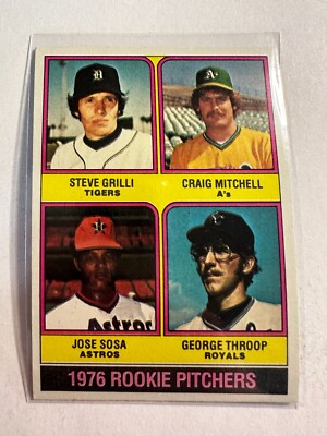 K77,652- 1976 Topps #591 Rookie Pitchers/Steve Grilli RC/Craig Mitchell ...