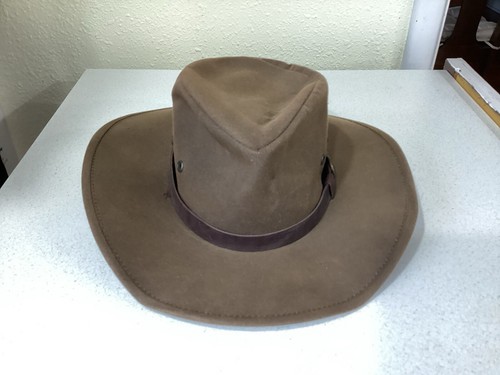 The Australian Outback Collection Oilcloth Hat Unisex 6 7/8 Chocolate ...