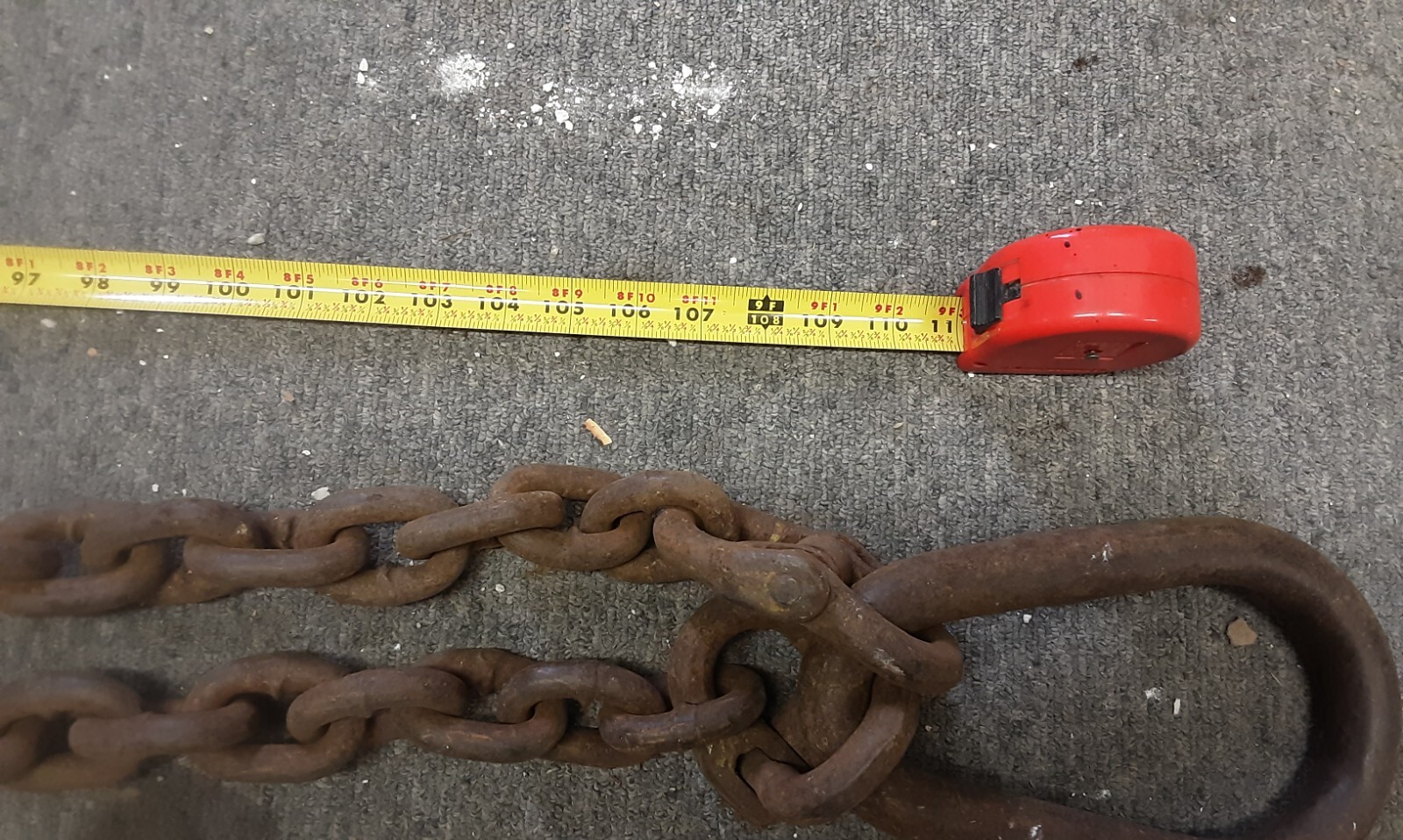 Double 10 feet Logging Chain Rigging Moving Hammerlock Loop Coupling 1/ ...