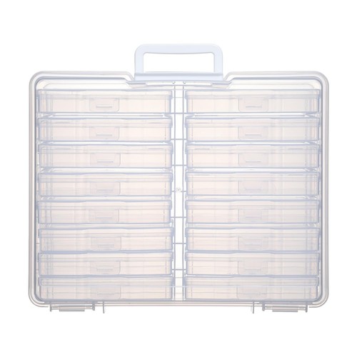 PCA Photo Storage Box 4" x 6" With Handle - 16 Inner Keeper, Large ...