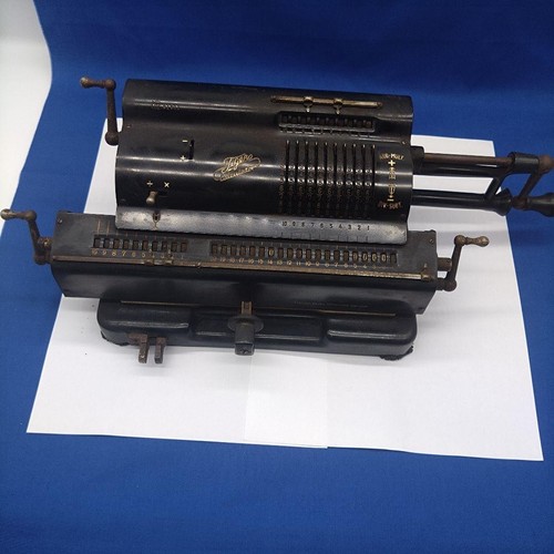 [Rare] Antique hand-cranked calculator from the 1950s Tiger Calculator ...