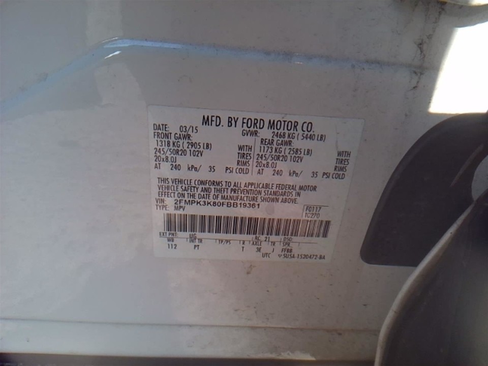 Airbag Driver Air Bag Front Driver Wheel With Lane Keep Assist Fits 15 ...