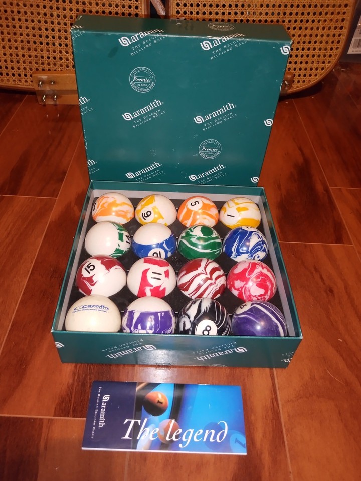 Aramith Legend Marble Series Pool Balls Set Pool Billiards In Box W ...