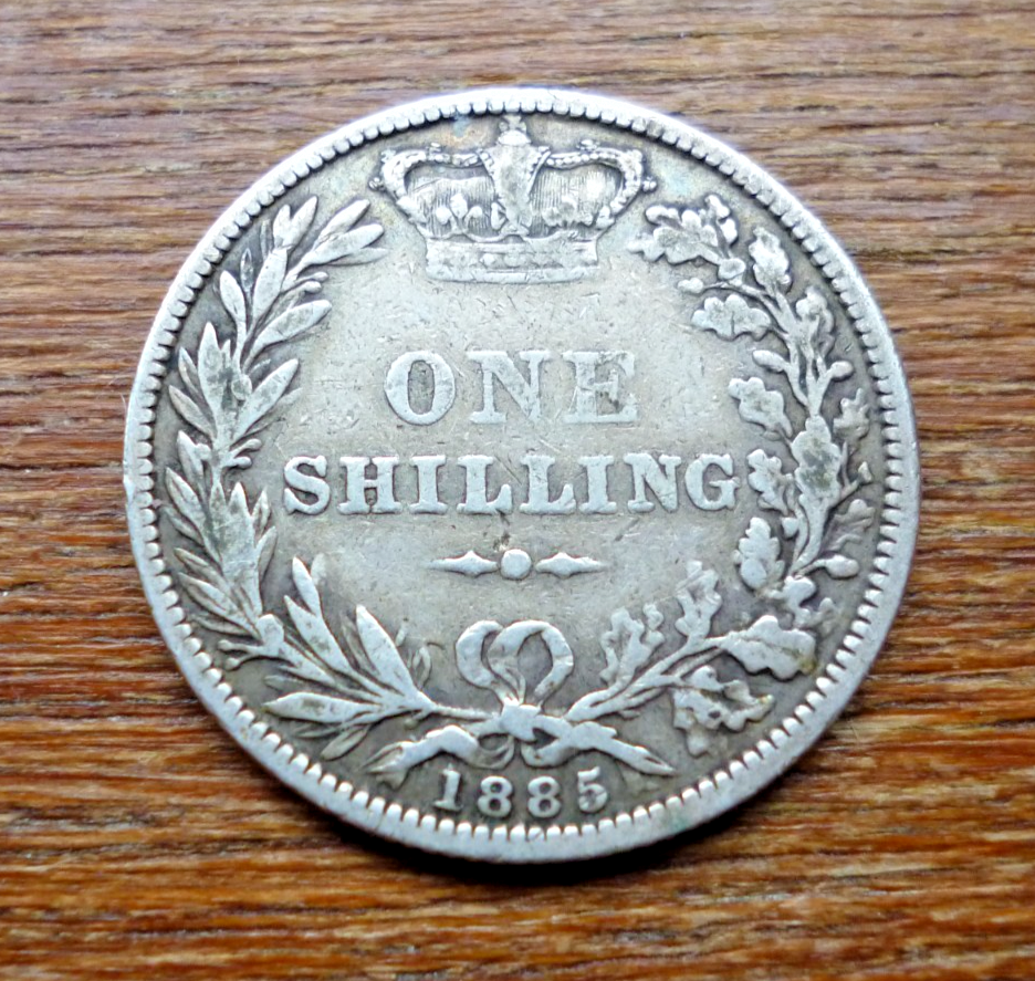 1885 Shilling Silver Coin. Young Head Queen Victoria | eBay UK