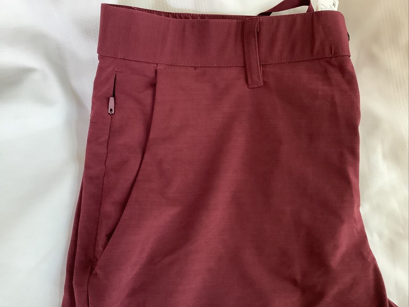 Fabletics Men's Pants The Only Pant Med Stretchy Water-Resistant Merlot ...