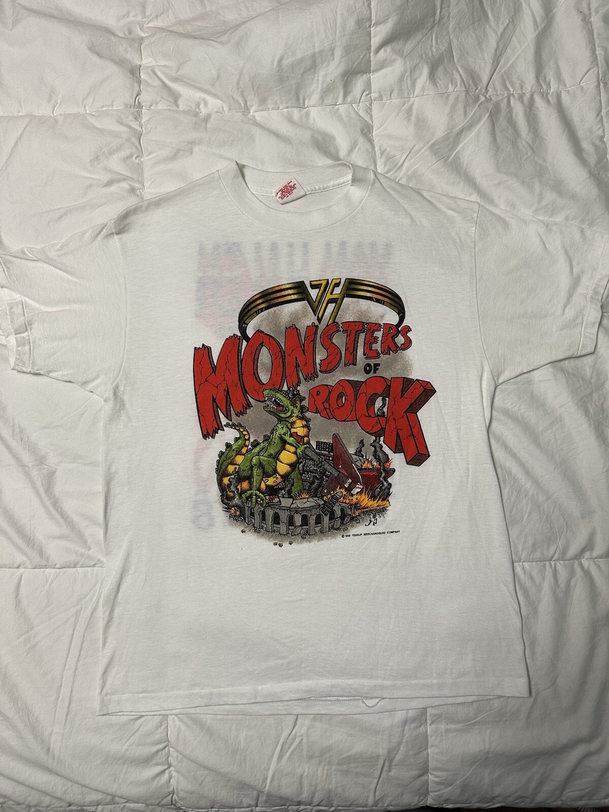 Vintage 1988 Van Halen Monsters Of Rock Tour Double S… - Gem