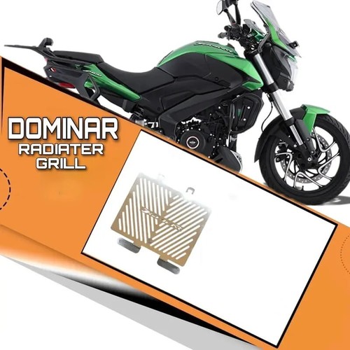 "RADIATOR GUARD, SILVER" FIT FOR BAJAJ DOMINAR 400 | eBay